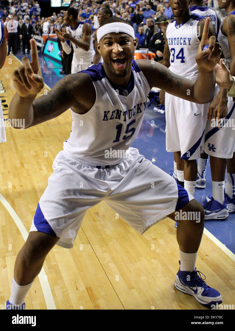 Jan. 23, 2010 - Lexington, Kentucky, USA - DeMarcus Cousins did a #1 ...