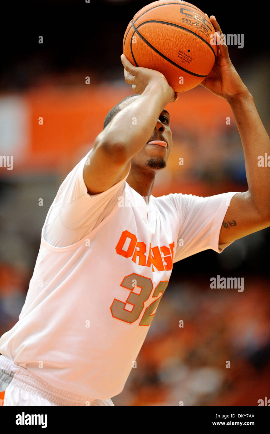 January 23, 2010: Syracuse forward Kris Joseph (32) shoots a free throw ...