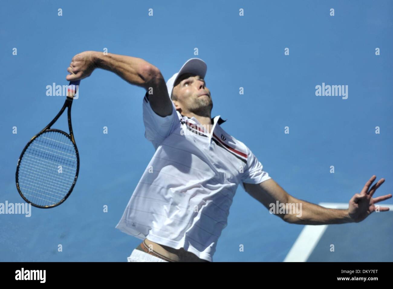 Jan 24, 2010 - Melbourne, Australia - IVO KARLOVIC serves up another ...