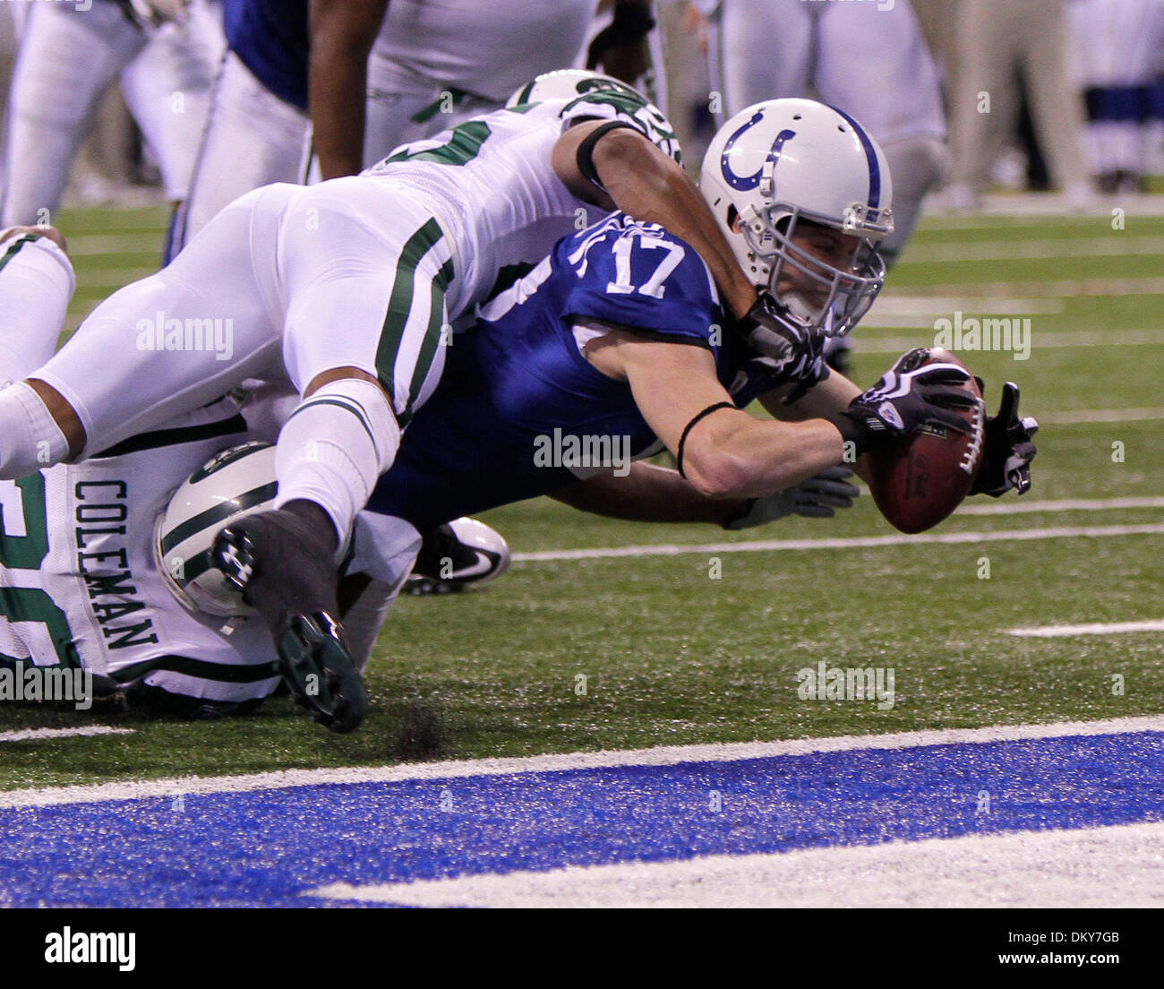 Jan. 24, 2010 - Indianapolis, Kentucky, USA - New York Jet defenders ...