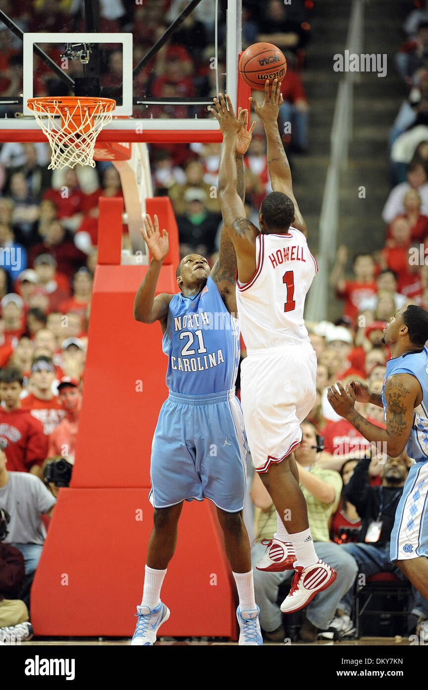 Jan 26, 2010 - Raleigh, North Carolina; USA - Carolina Tarheels (21 ...