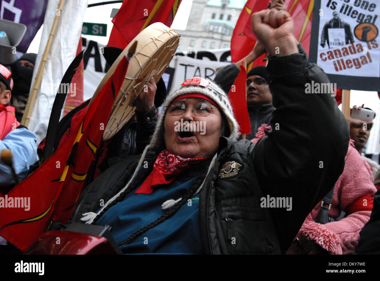 Feb 12, 2010 - Vancouver, British Columbia, Canada - Native Indians ...