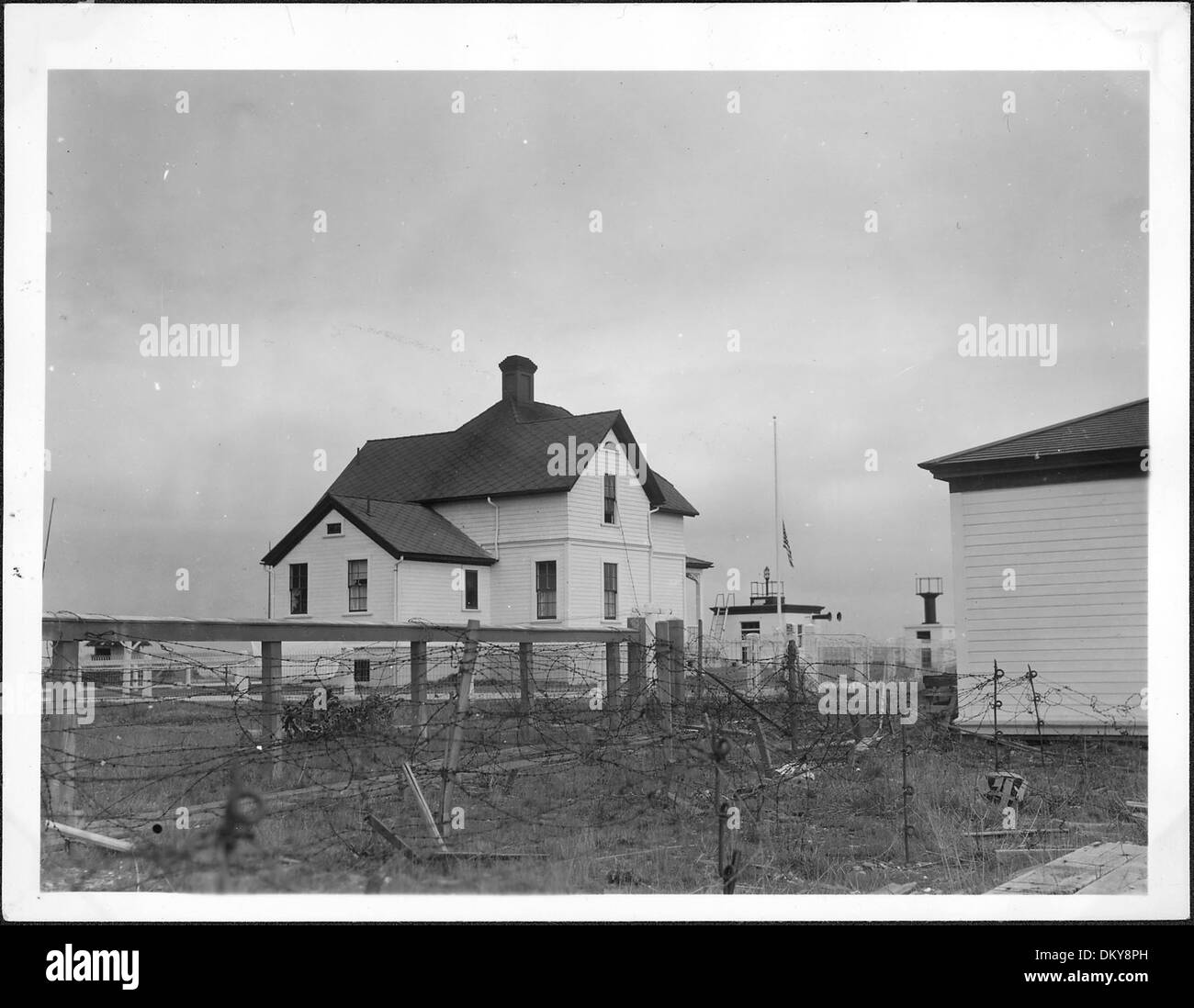 This image shows a dwelling at Marrowstone Point, captured from the ...