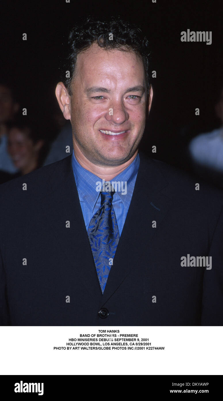 Aug. 30, 2001 - Los Angeles, CALIFORNIA, USA - TOM HANKS.BAND OF ...