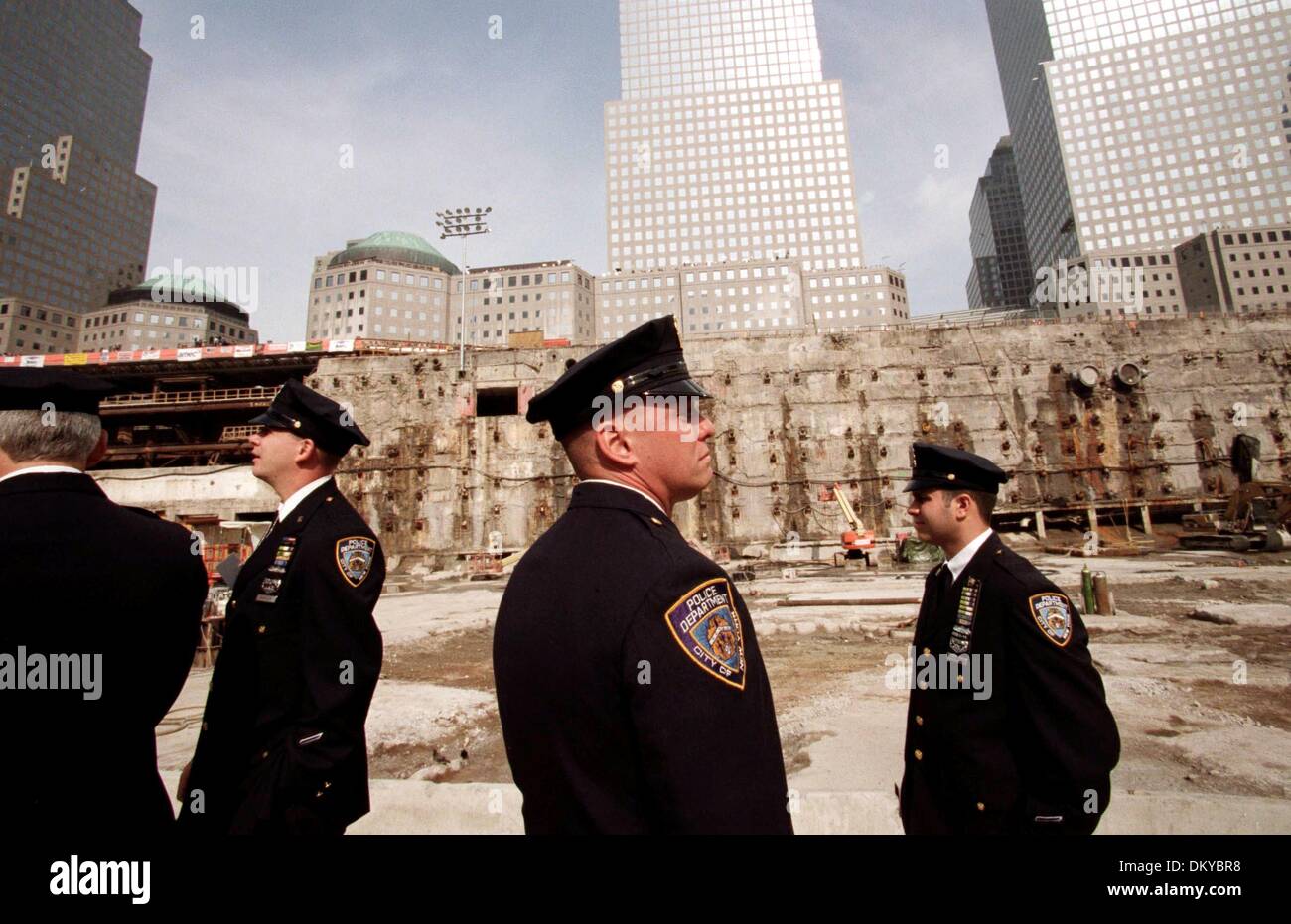 May 30, 2002 - New York, NY, United States - Officers survey the now ...