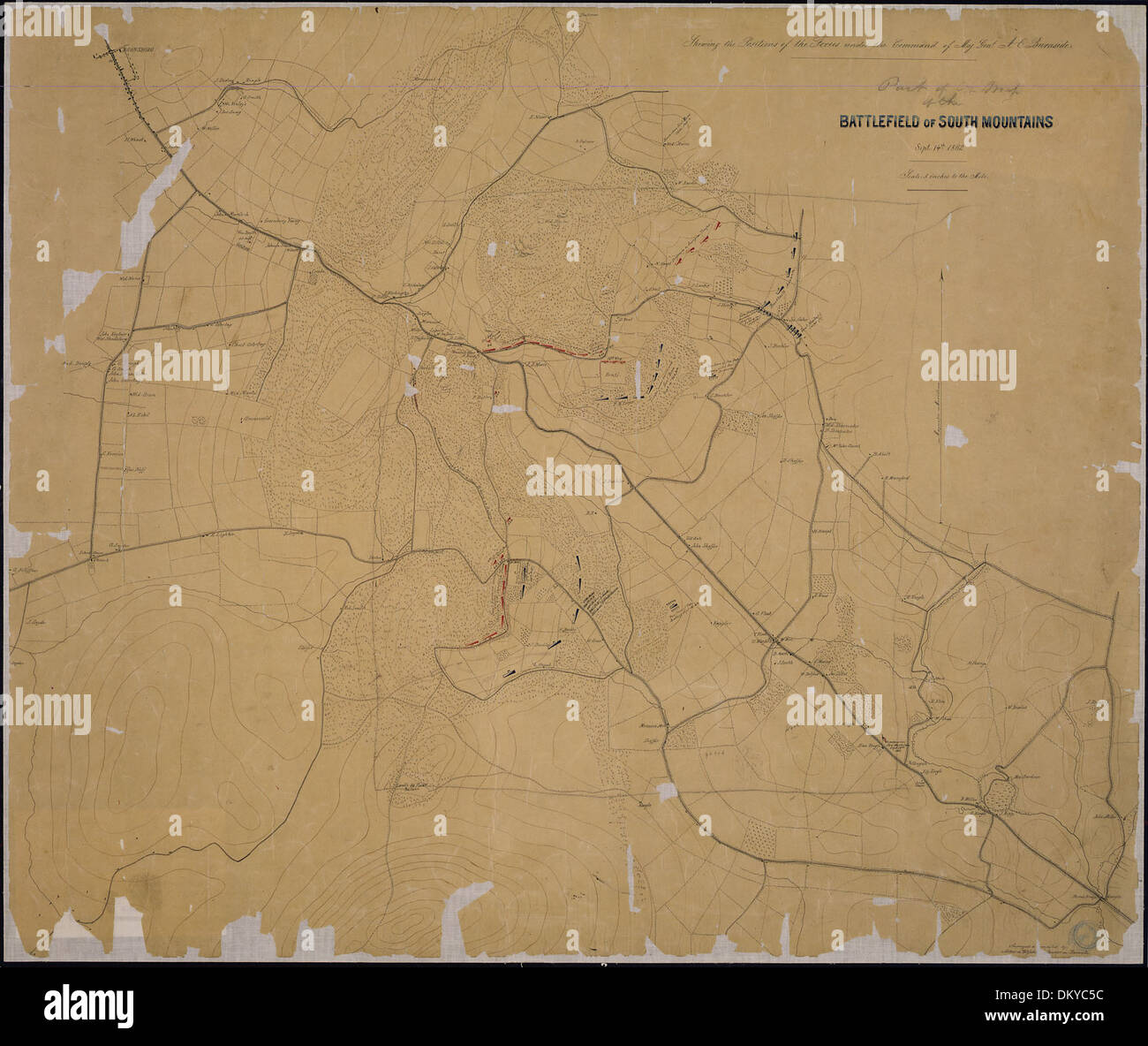 Civil war battle of map hi-res stock photography and images - Alamy