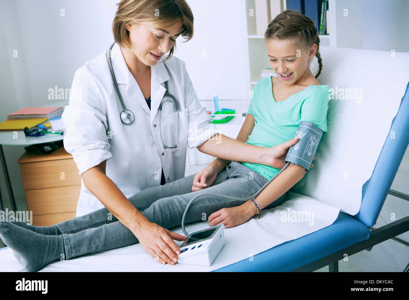 BLOOD PRESSURE, CHILD Stock Photo - Alamy