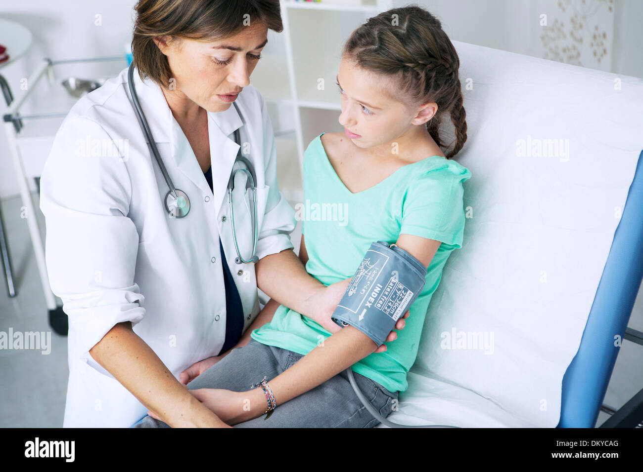 BLOOD PRESSURE, CHILD Stock Photo - Alamy