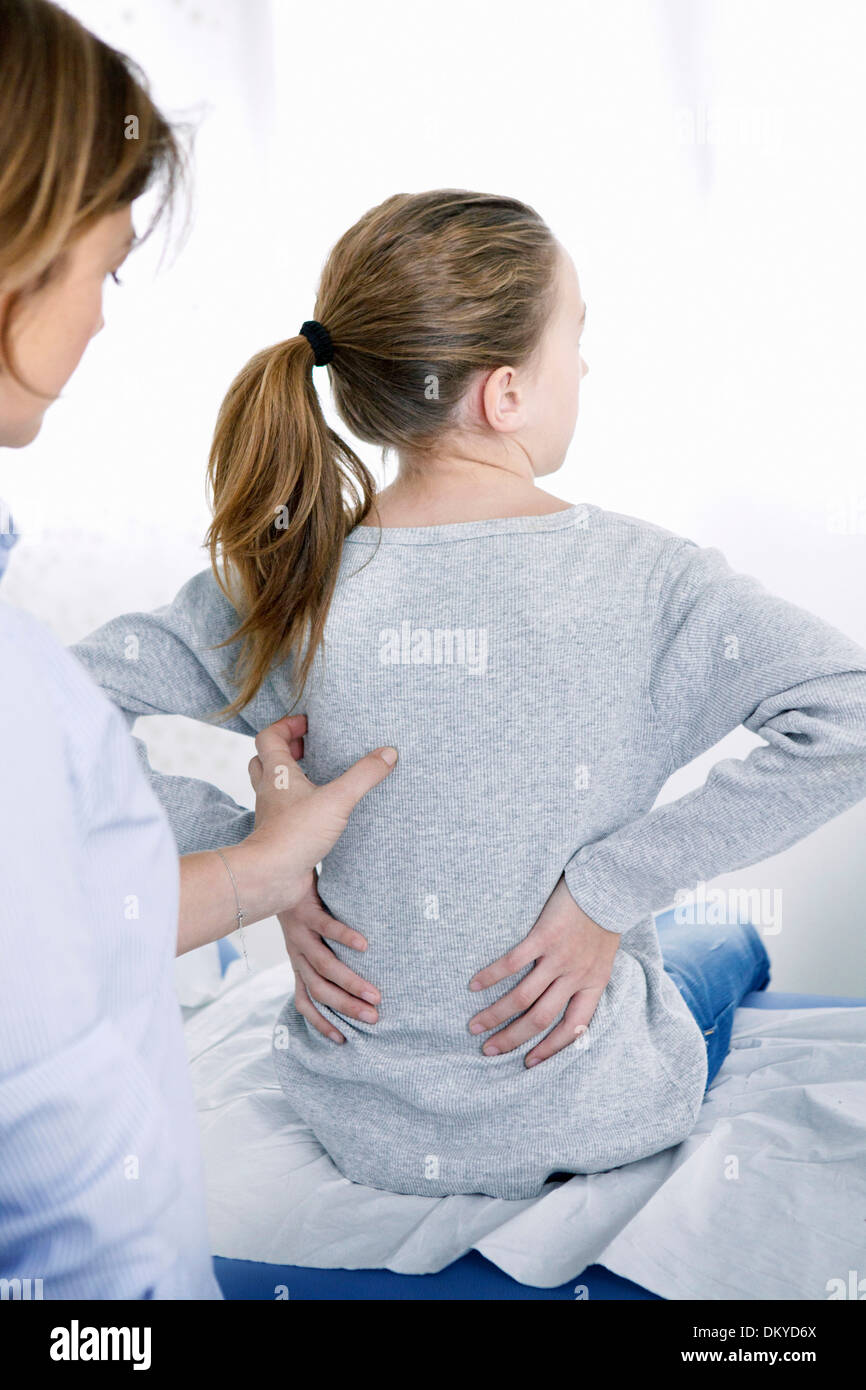 BACK PB. IN CHILD, SEMIOLOGY Stock Photo - Alamy