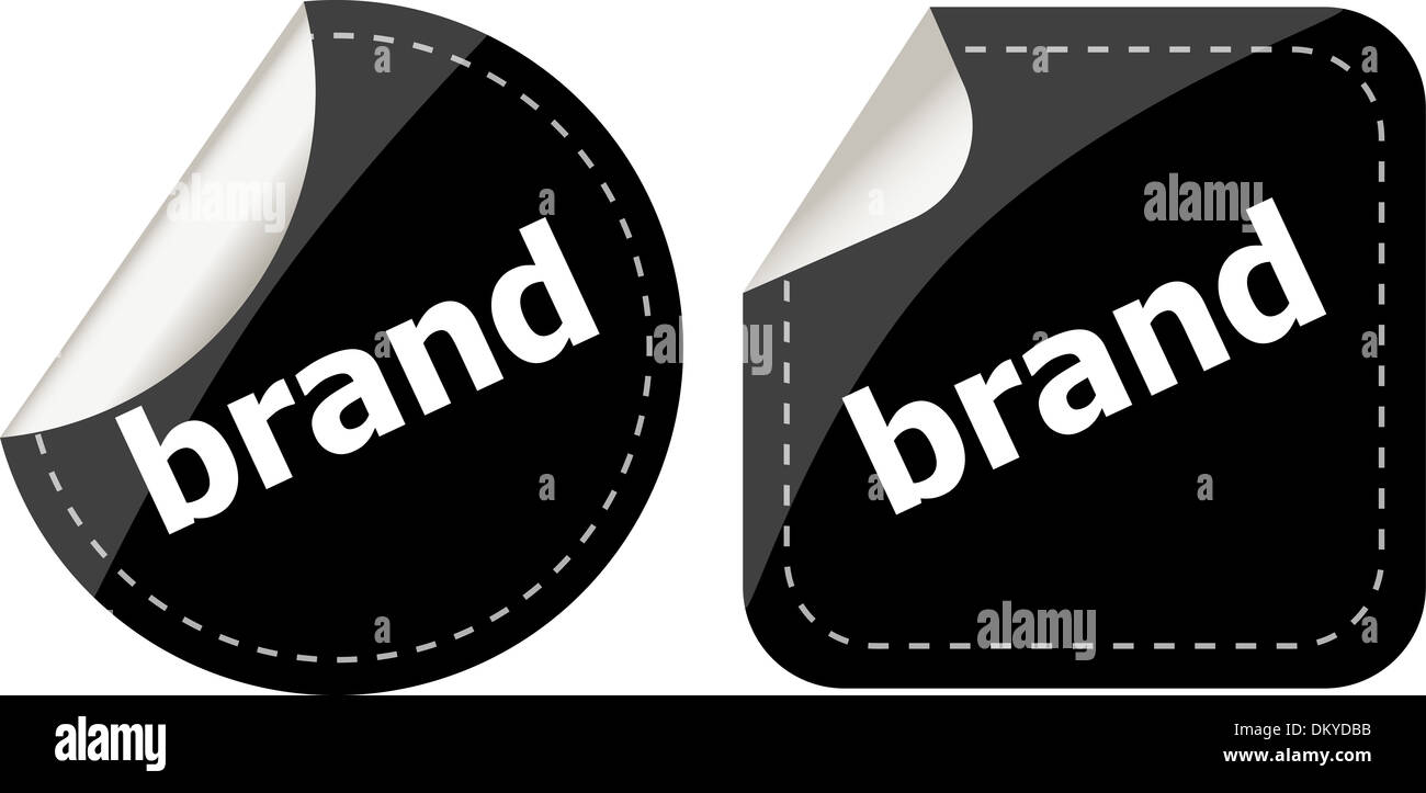 brand Labels, stickers, pointers, tags for your (web) page Stock Photo ...