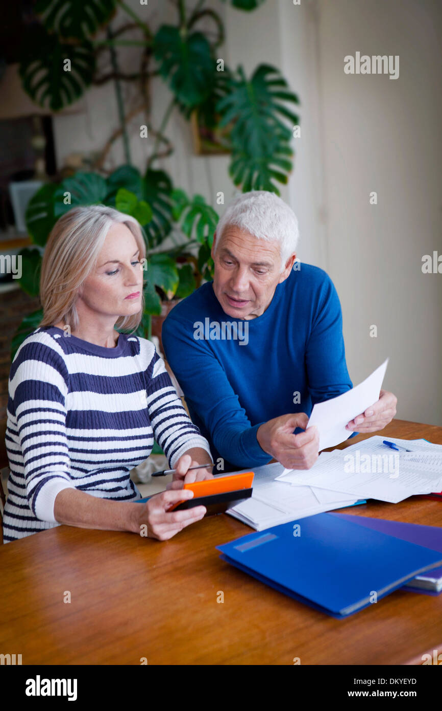 Couple paperwork hi-res stock photography and images - Alamy