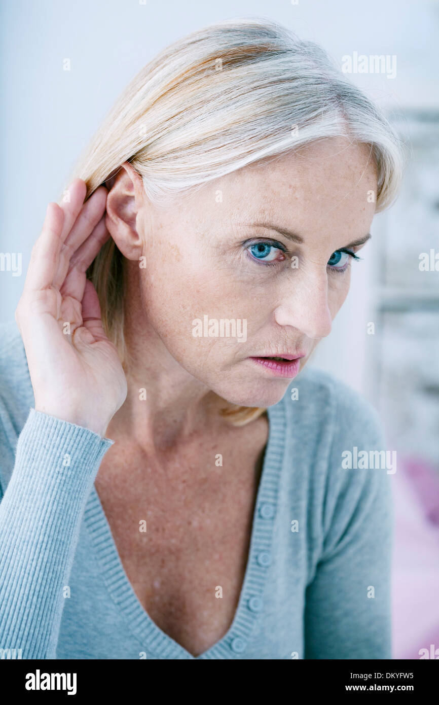 Hearing impaired hi-res stock photography and images - Alamy