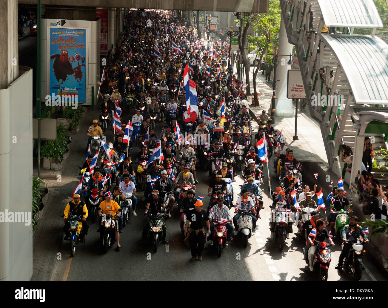 The mass protest march by Peoples Democratic Reform Committee (PDRC) to ...