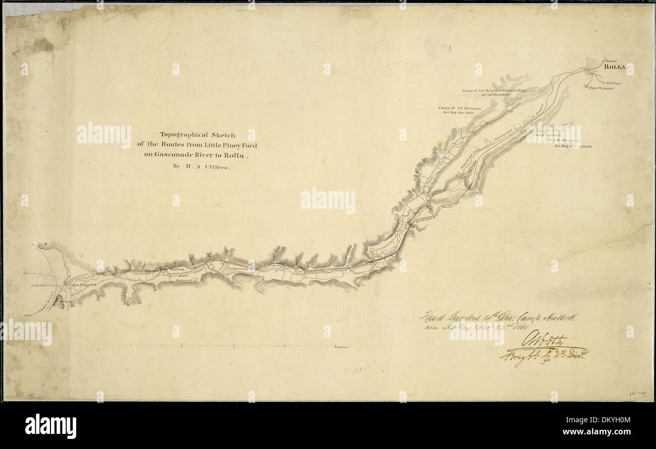 Map of little river hi-res stock photography and images - Alamy