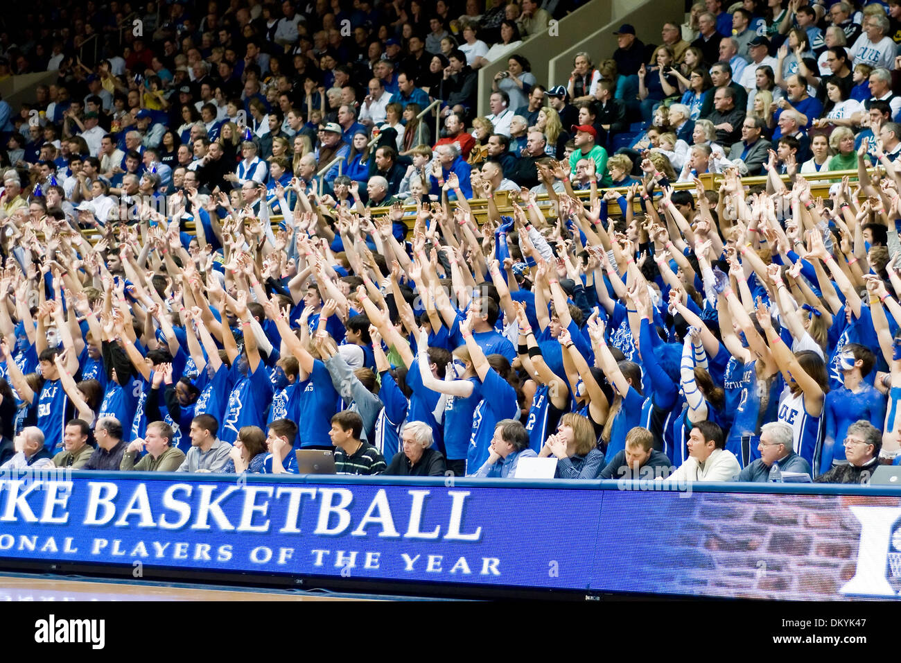 Feb. 13, 2010 - Durham, North Carolina, U.S - 13 February 2009: Duke ...