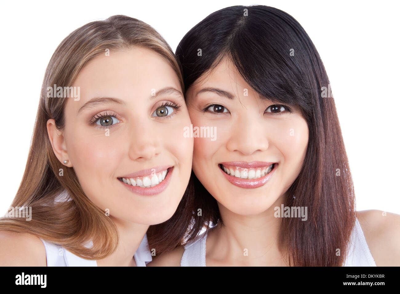 Portrait of Two Women Stock Photo - Alamy