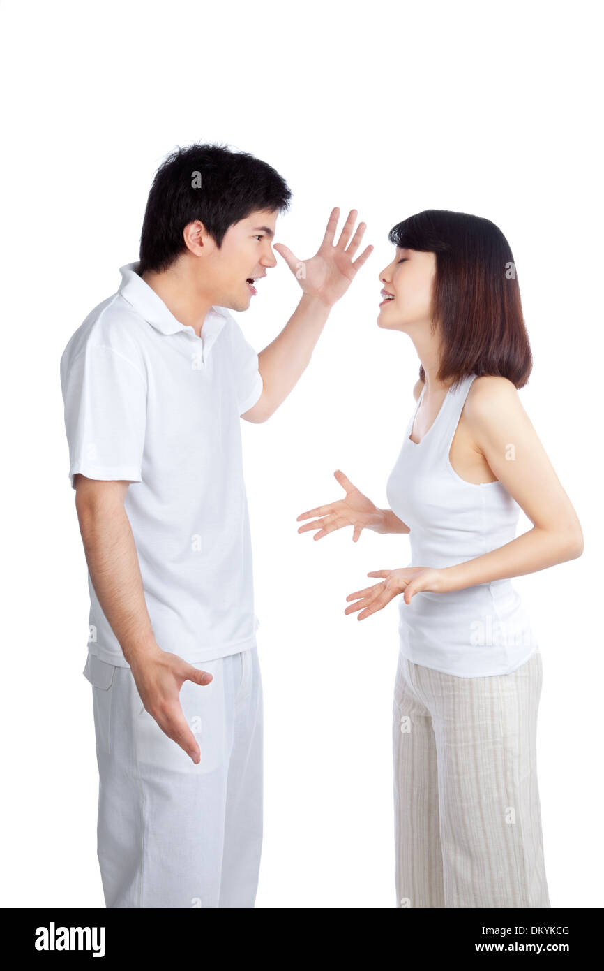 Angry Couple Arguing Stock Photo - Alamy