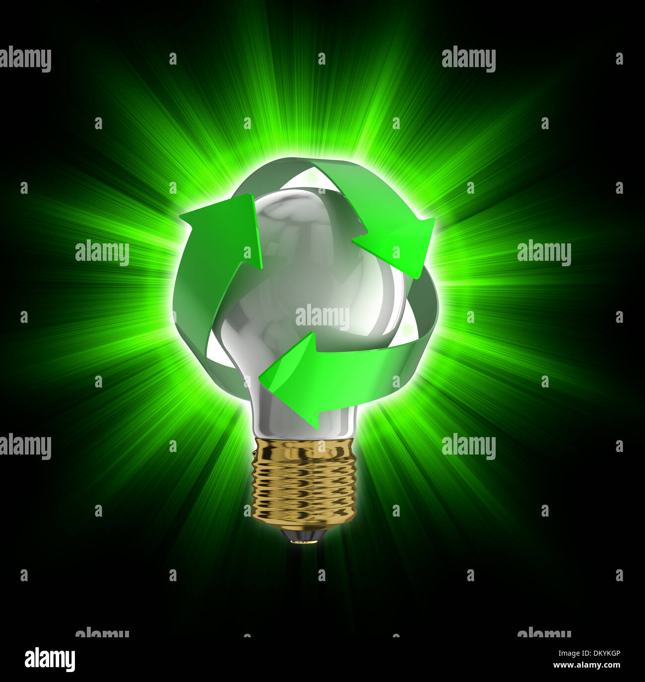 Recycle light bulb Stock Photo - Alamy