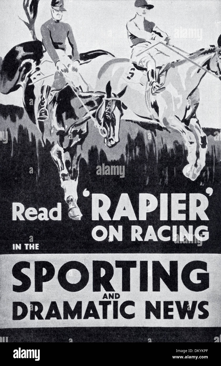 1930s original vintage magazine advertisement advertising SPORTING AND ...