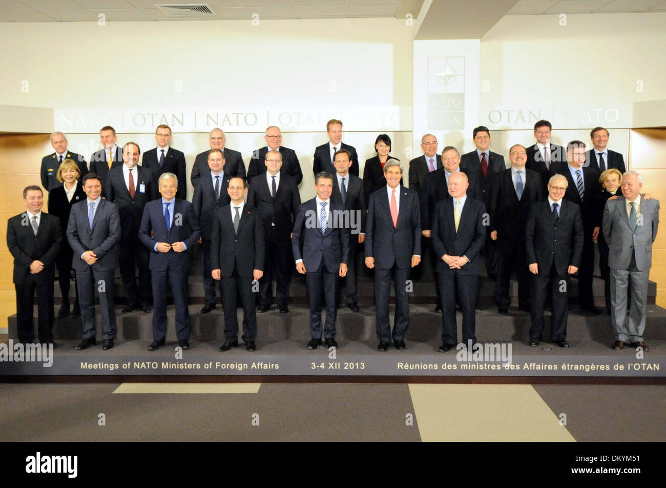 Secretary Kerry and NATO Secretary General Rasmussen Pose During a ...
