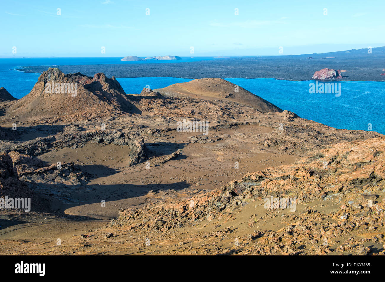 Rock and lava formation, Bartolome Island, Galapagos, Ecuador Stock ...