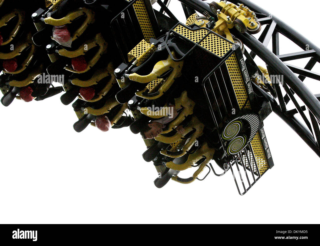 Alton Towers new ride - the 'Smiler'. 13.05.13 Stock Photo - Alamy