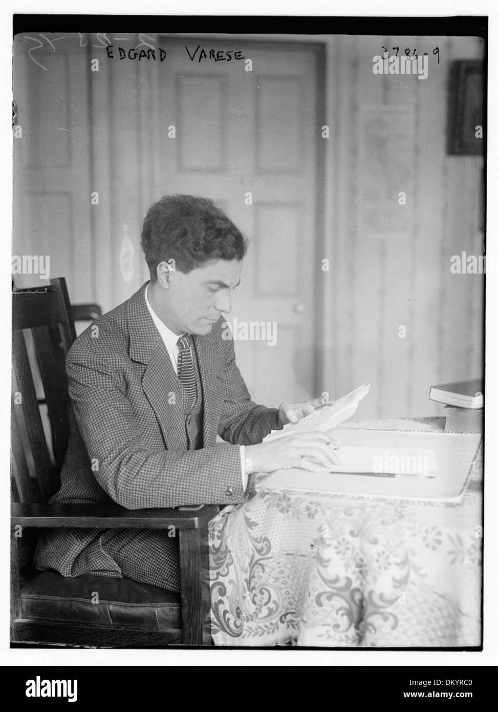 This photograph of Edgard Varese, a pioneering 20th-century composer ...