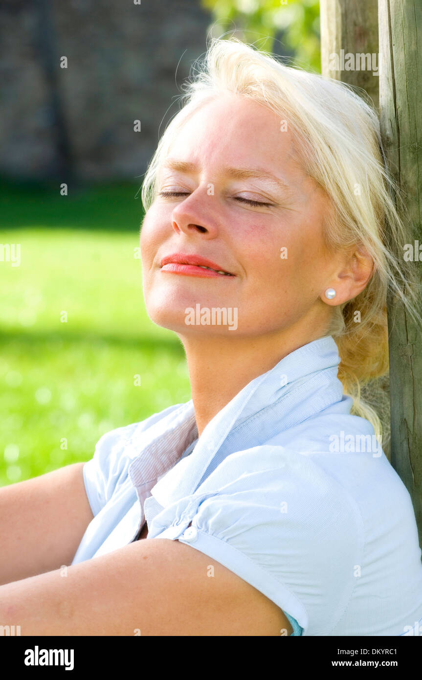 ELDERLY PERSON OUTDOORS Stock Photo - Alamy