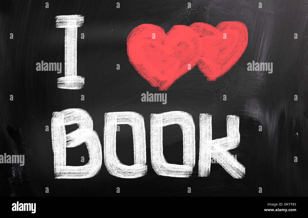 I Love Book Concept Stock Photo - Alamy