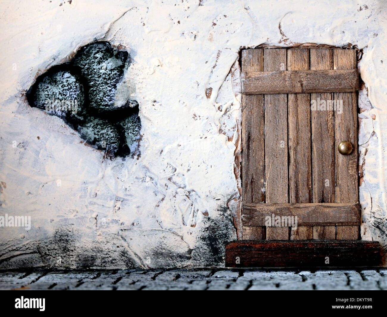 Decorated in a rustic miniature scene Stock Photo - Alamy