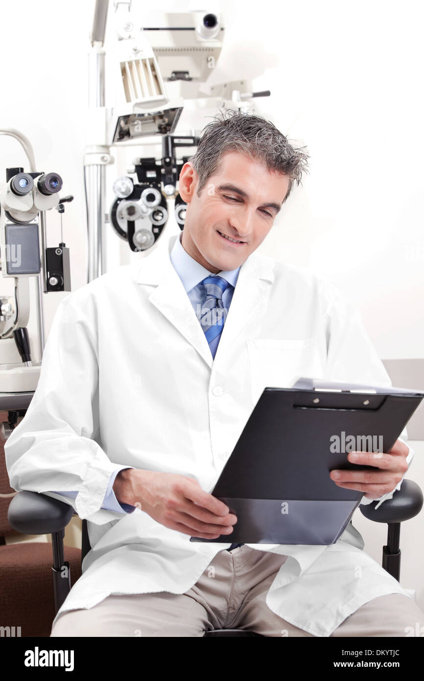 Doctor in Ophthalmology Clinic Stock Photo - Alamy