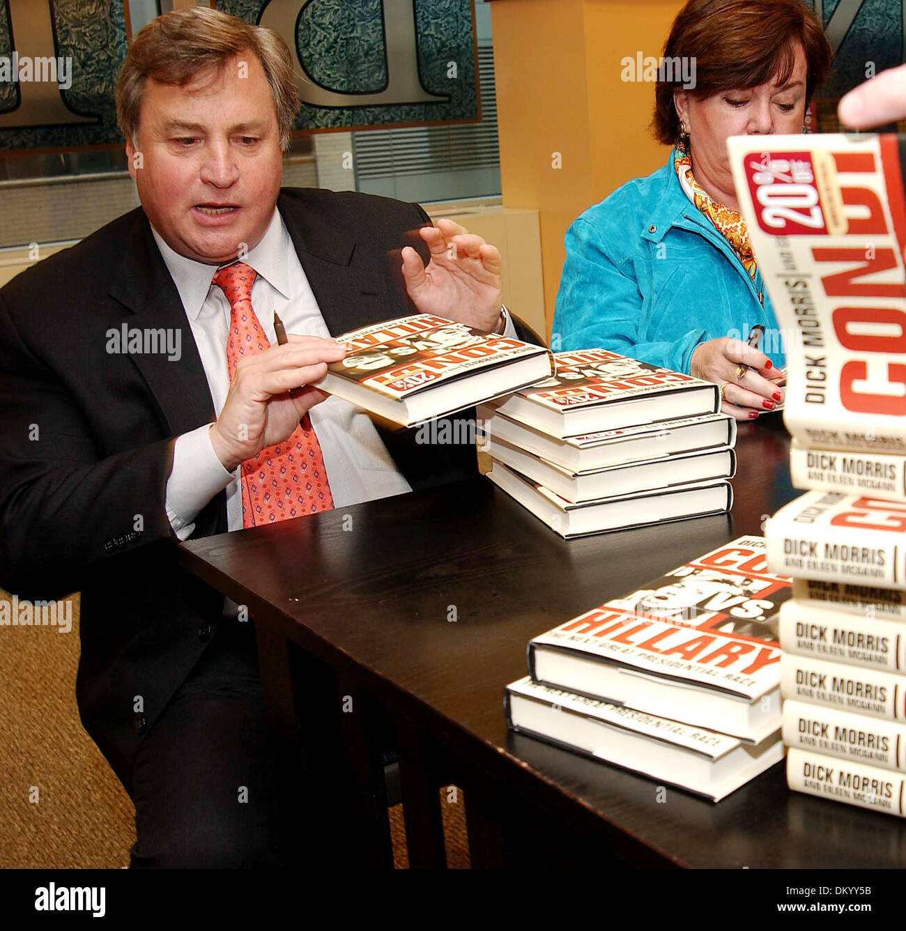 Mar. 3, 2002 - New York, NEW YORK - Dick Morris and wife, Eileen McGann ...