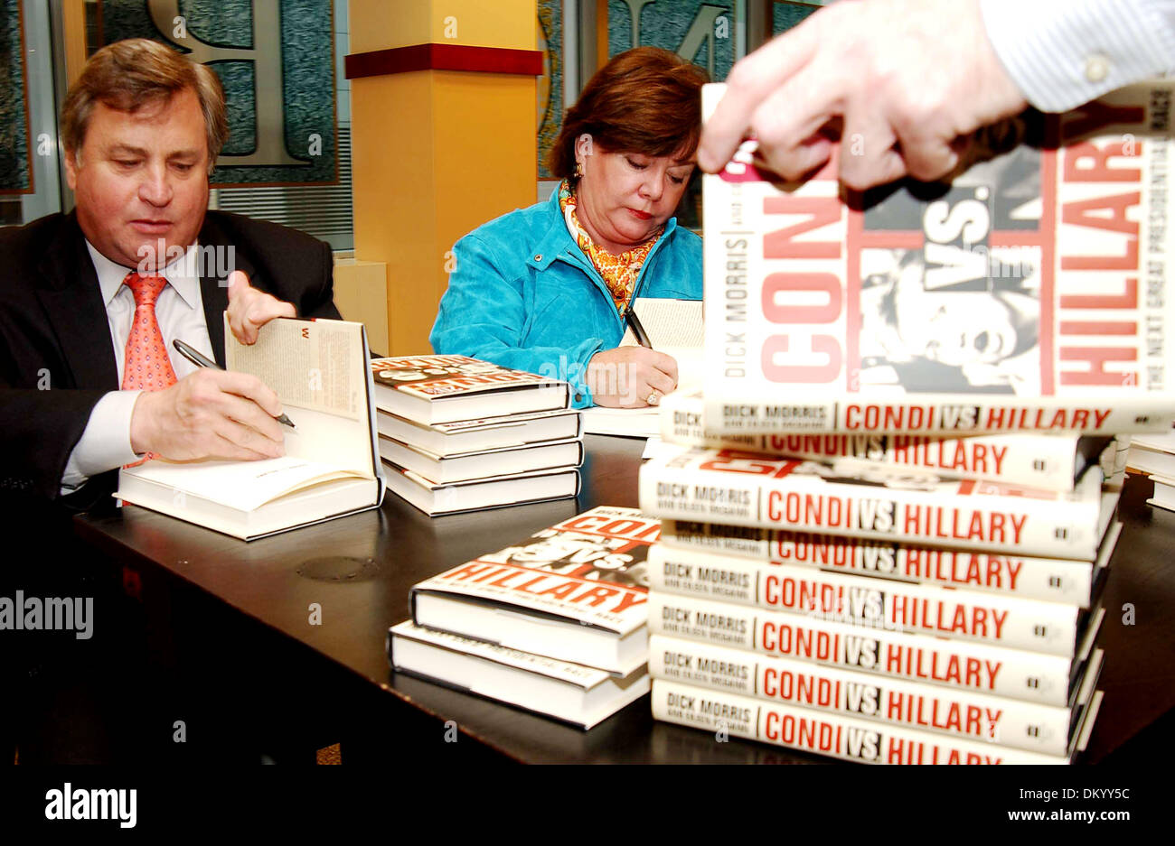 Mar. 3, 2002 - New York, NEW YORK - Dick Morris and wife, Eileen McGann ...