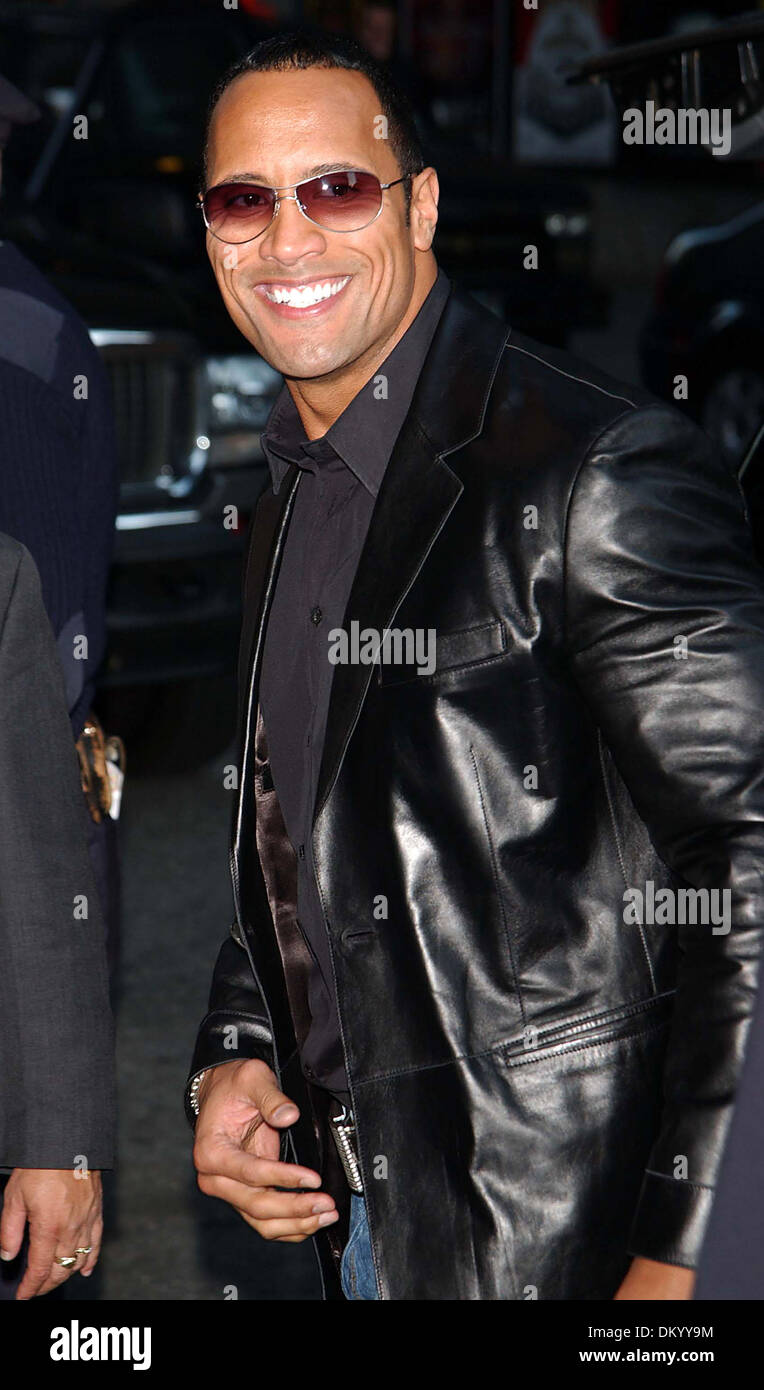 Mar. 11, 2002 - New York, NEW YORK - ''THE ROCK'' ARRIVES FOR HIS ...