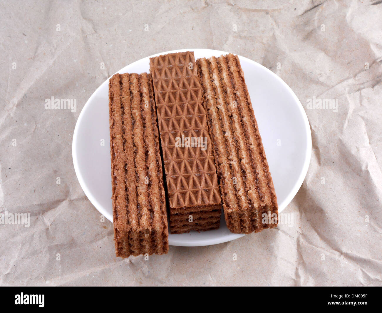 Waffle On Paper Plate High Resolution Stock Photography and Images - Alamy