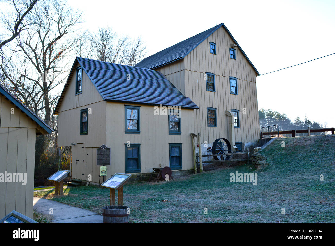 This image shows Abbott's Mill, a historic mill listed on the National ...