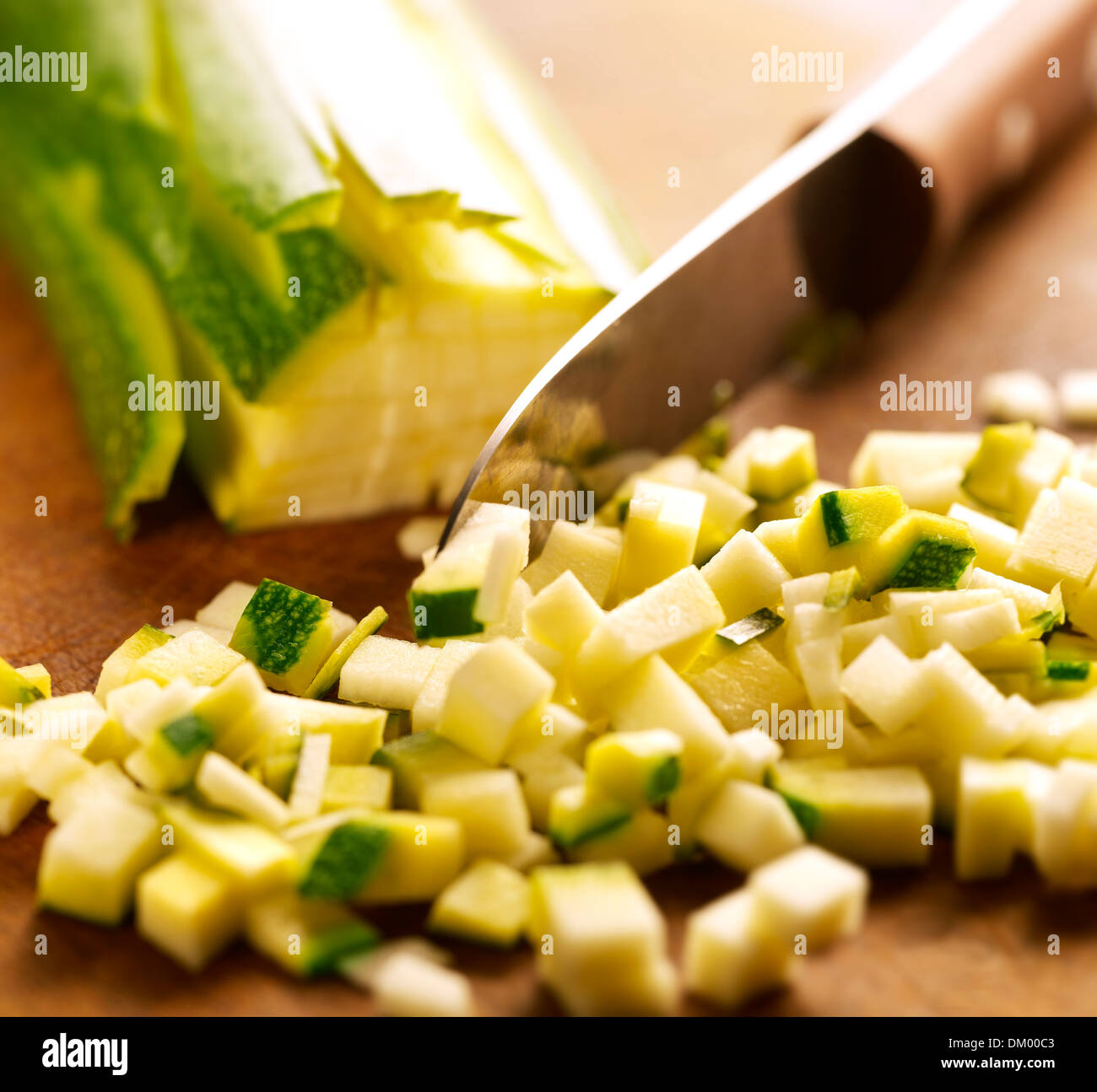Courgette cubes hi-res stock photography and images - Alamy