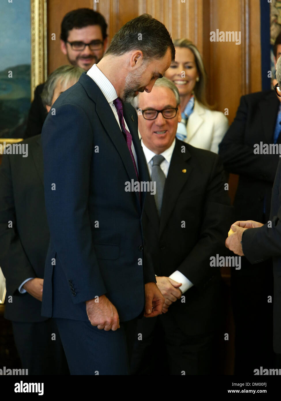 The Prince of Asturias, Prince Felipe, Audience of president of The ...