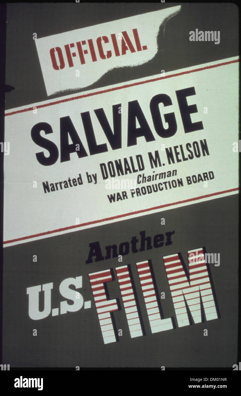 This World War II-era American propaganda poster promotes U.S. films as ...