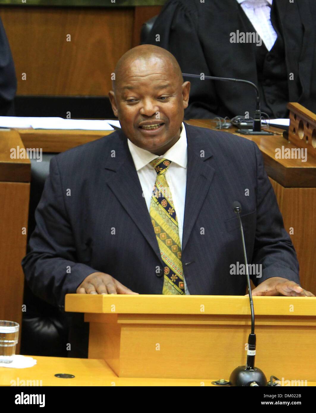 CAPE TOWN, SOUTH AFRICA: MG P Lekota speaks to the Parliament joint ...