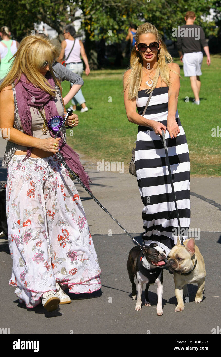 Sarah Harding and Meg Mathews attend PupAid Celebrity-judged Dog Show ...