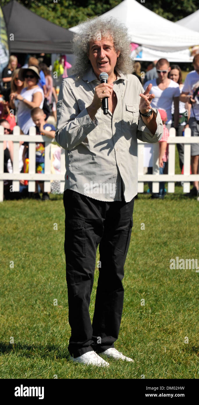 Brian May attends the PupAid Celebrity-judged Dog Show at Primrose Hill ...