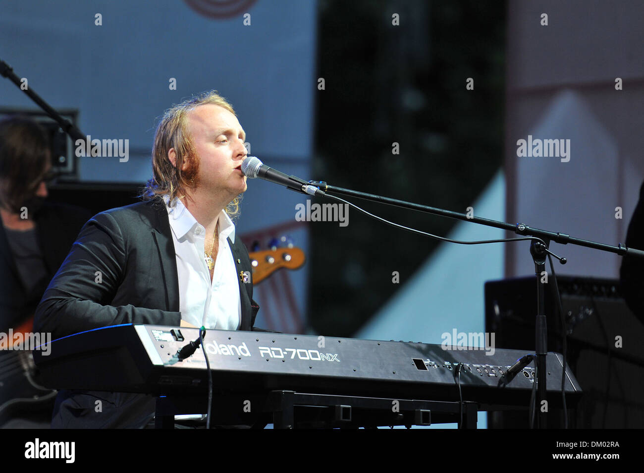 James McCartney performing at 'Moscow Youth Festival' Moscow Russia ...