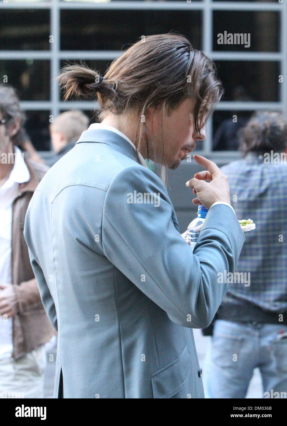 Brad Pitt Half Ponytail