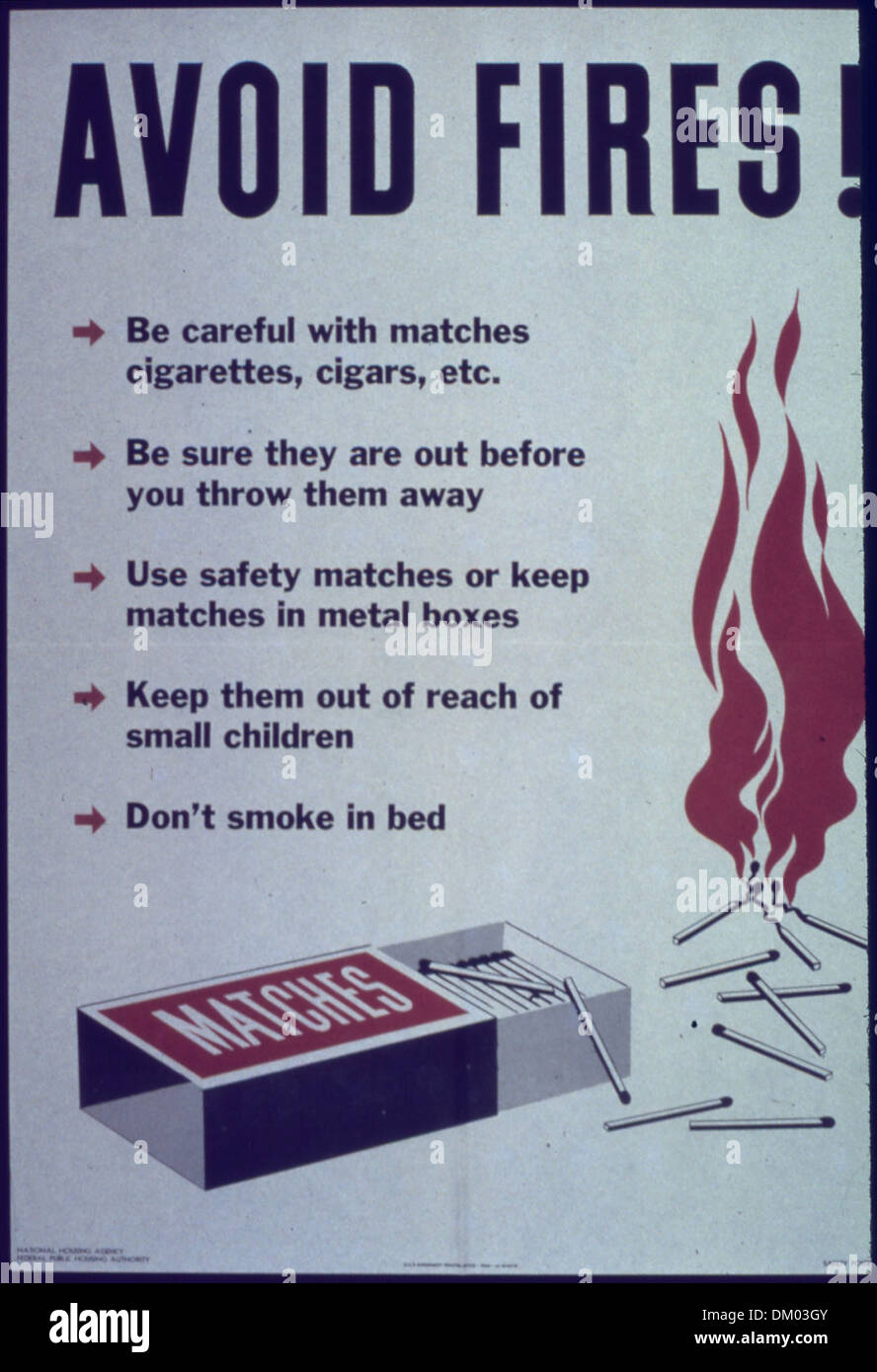 This World War II poster promotes fire safety, urging citizens to take ...