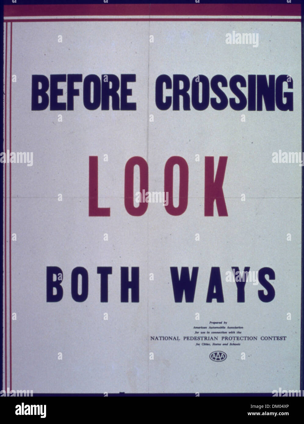 This World War II-era American propaganda poster promotes safety ...
