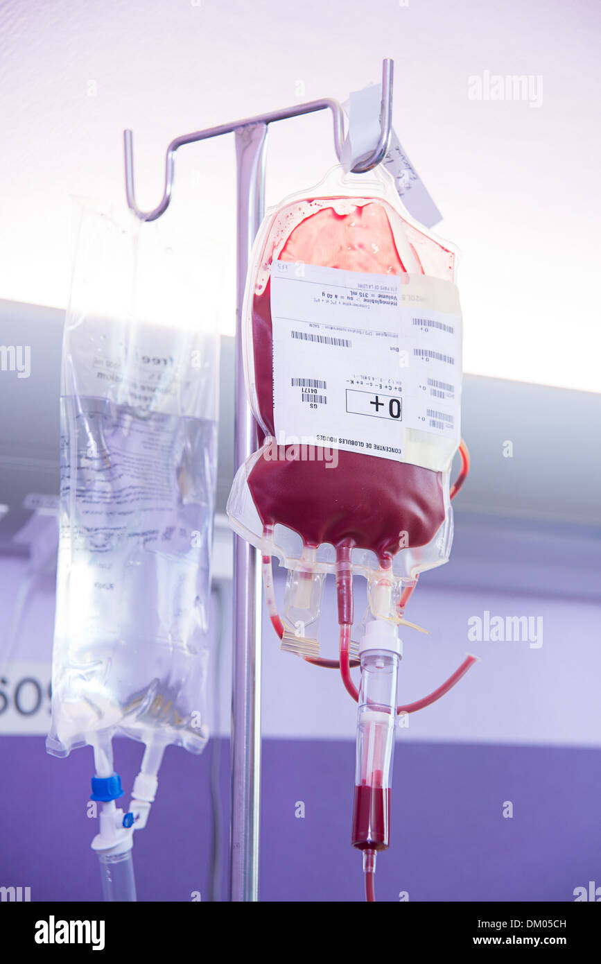 BLOOD TRANSFUSION Stock Photo - Alamy