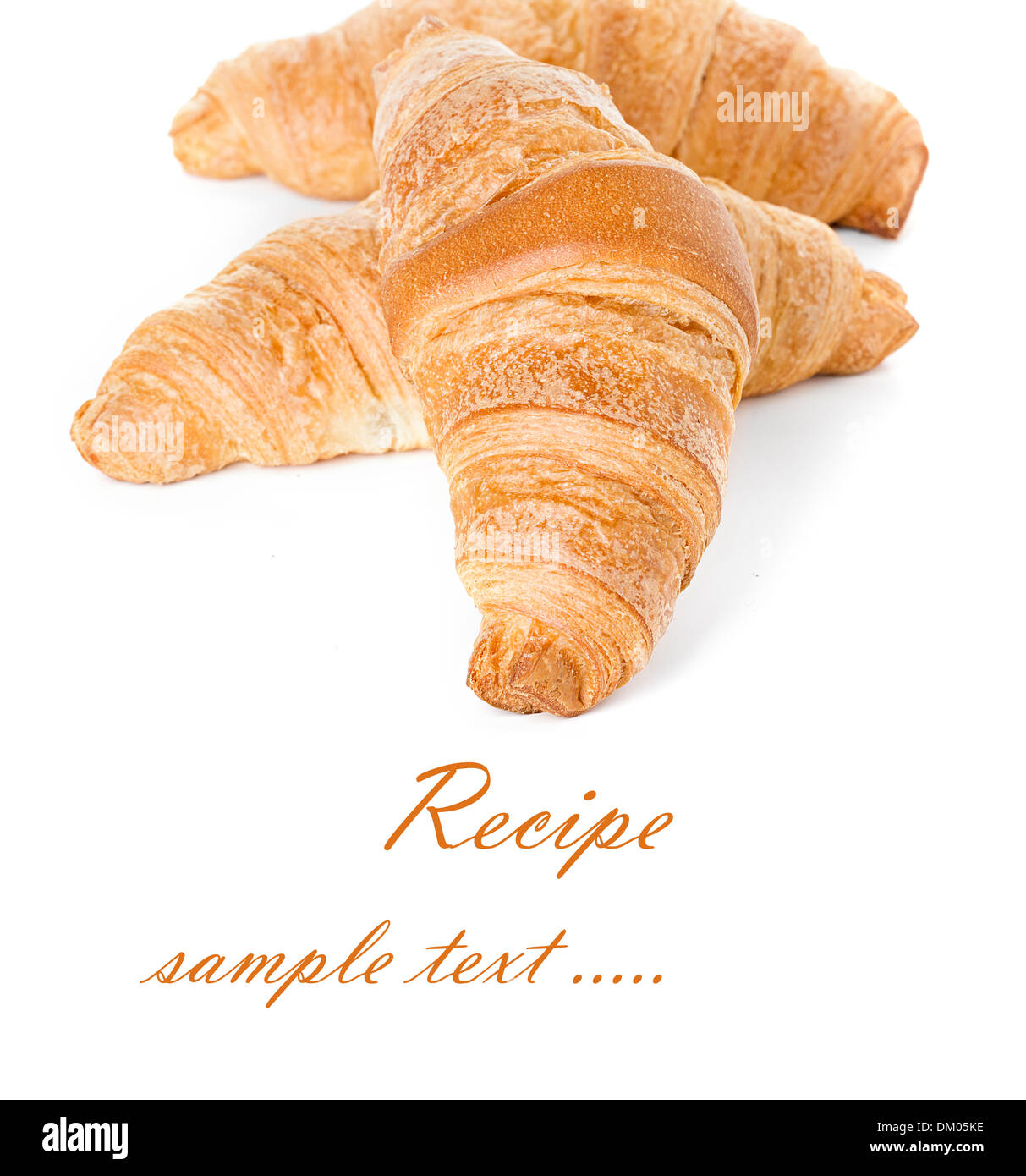croissants, sample text Stock Photo - Alamy