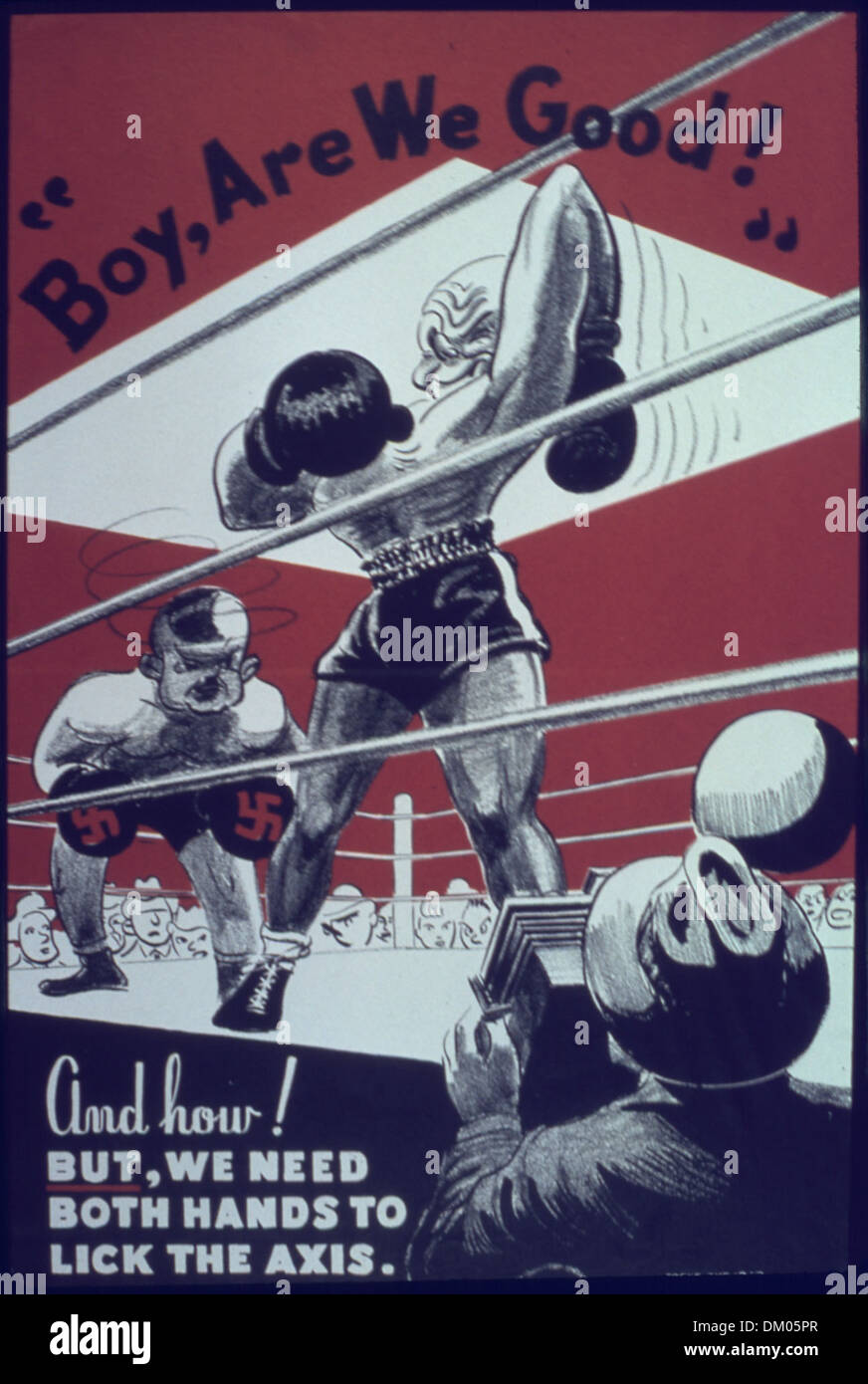 This World War II propaganda poster highlights American accomplishments ...