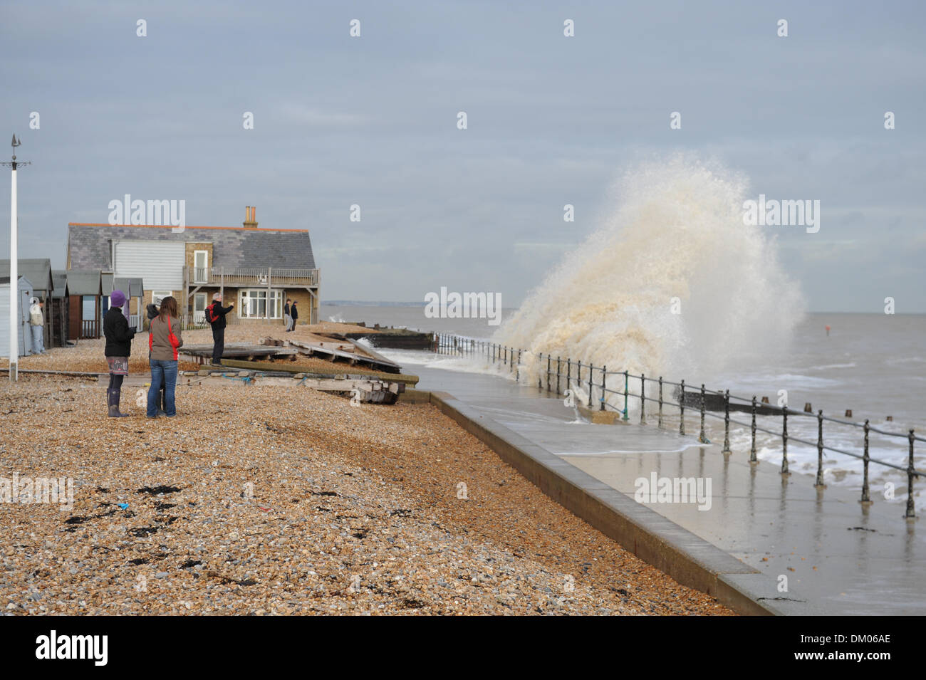 Day two of the current bad weather saw huge seas come crashing against ...